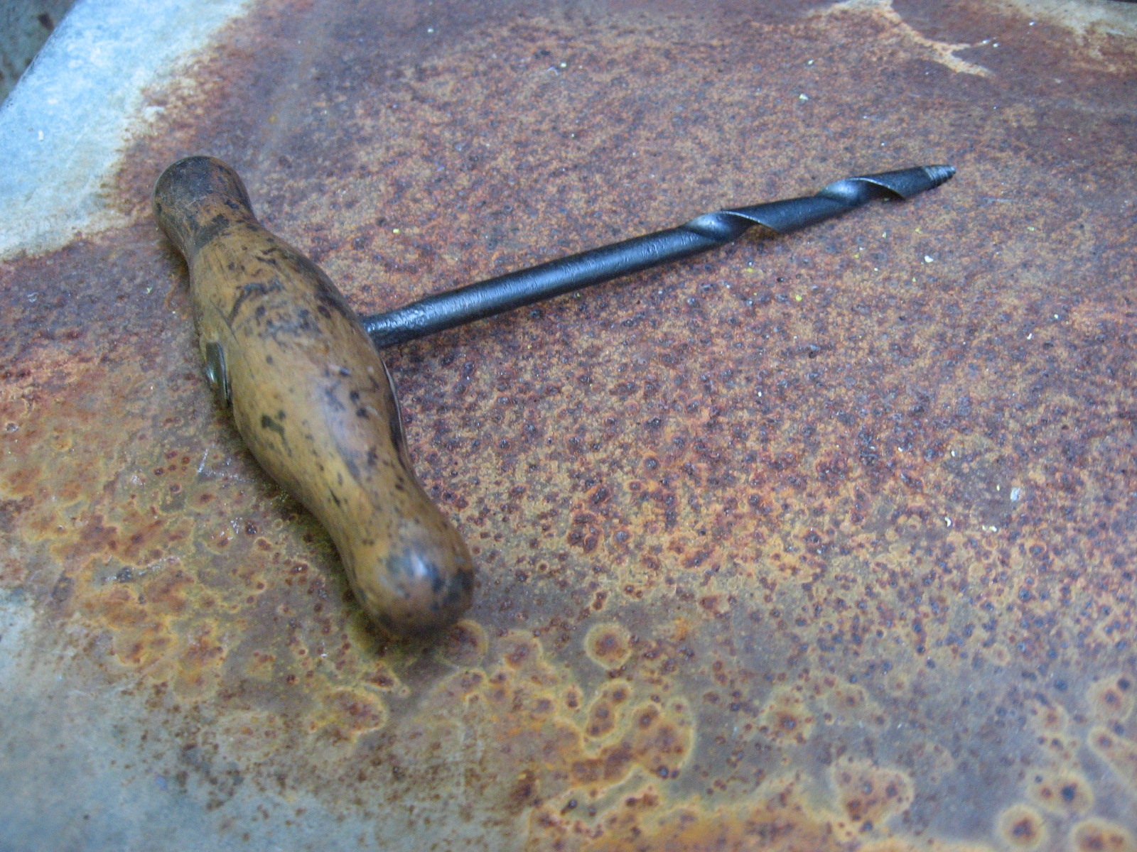 1940s HAND DRILL TOOL Vintage Auger With Wood Handle and - Etsy