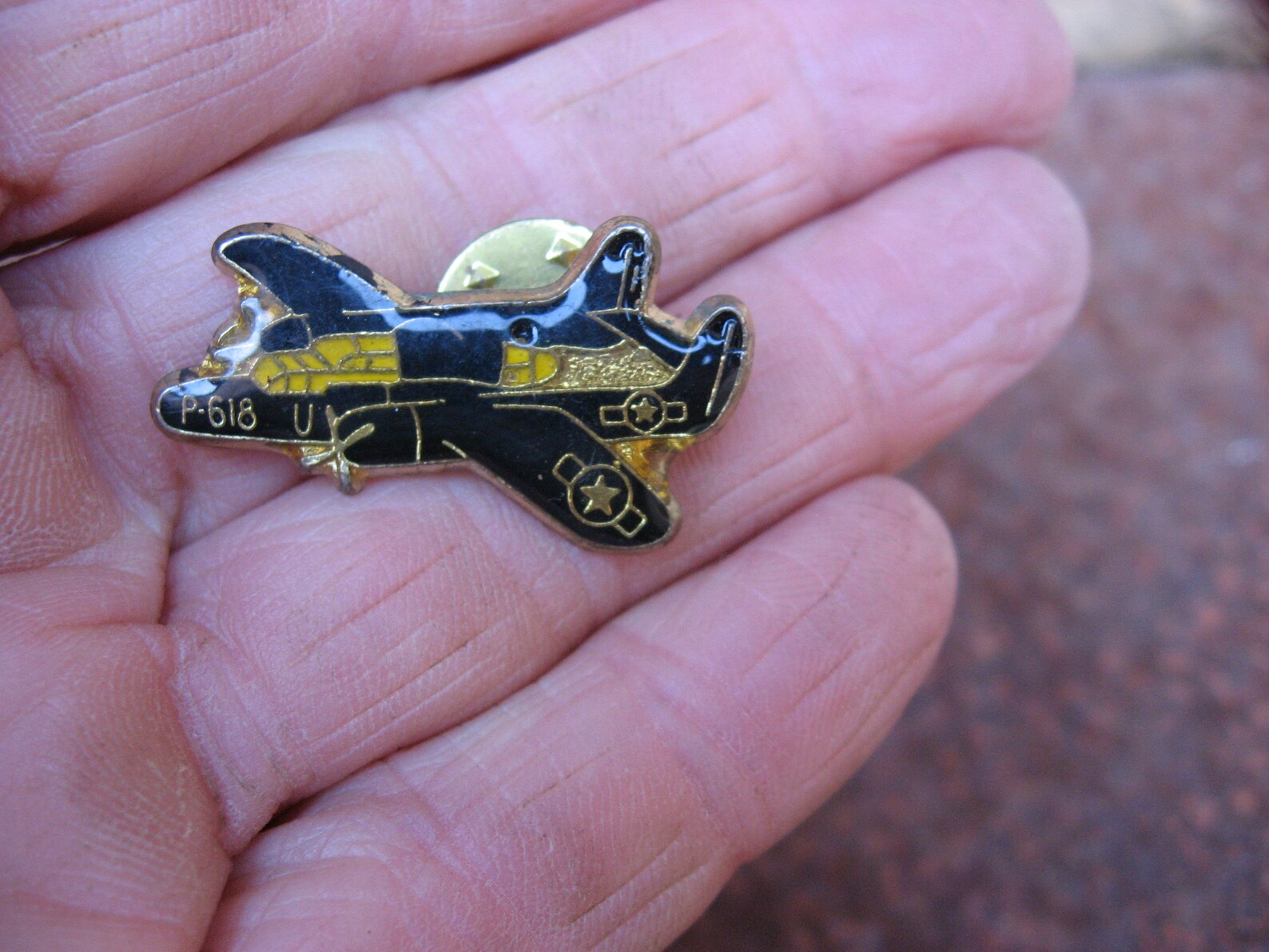 Vintage BOMBER AIRCRAFT Enamel Lapel Pin Twin Boom P-618. - Etsy