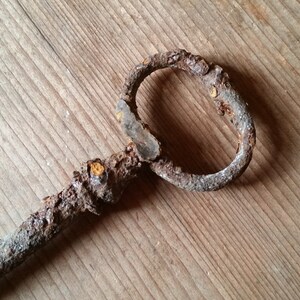 Antique FRENCH RUSTY KEY for Front Door of House in France. Rustic ...
