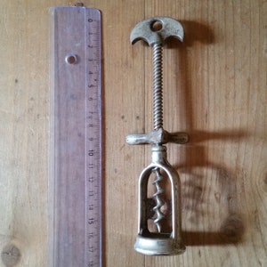 Antique FRENCH PROPELLER CORKSCREW, Perille Fly Nut Design. Functioning ...