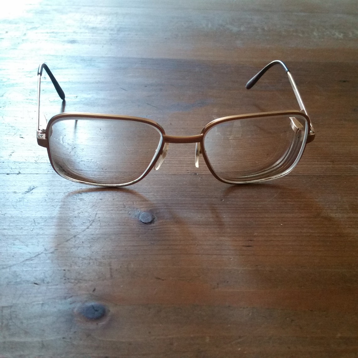 Vintage FRENCH BOHO STYLE Eyeglasses Square Lenses With - Etsy