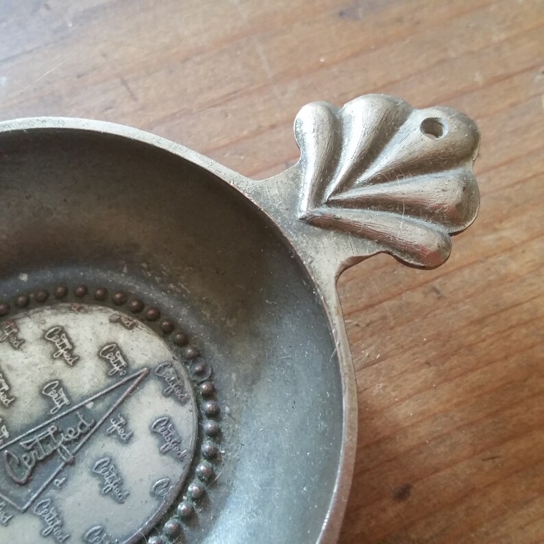 Vintage FRENCH WINE TASTEVIN With Retro Design Says - Etsy