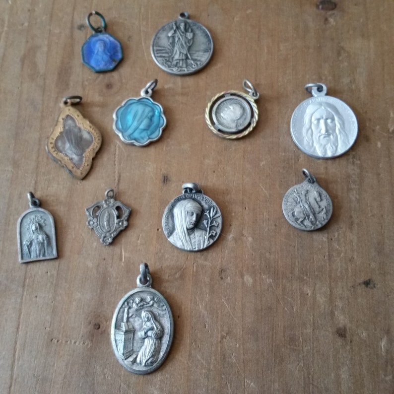 Vintage German Prayer Pendant With Face of Jesus and IHS Symbol on the ...