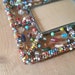 Vintage Beaded Picture Frame of Colourful Glass Beads Surrounding a ...