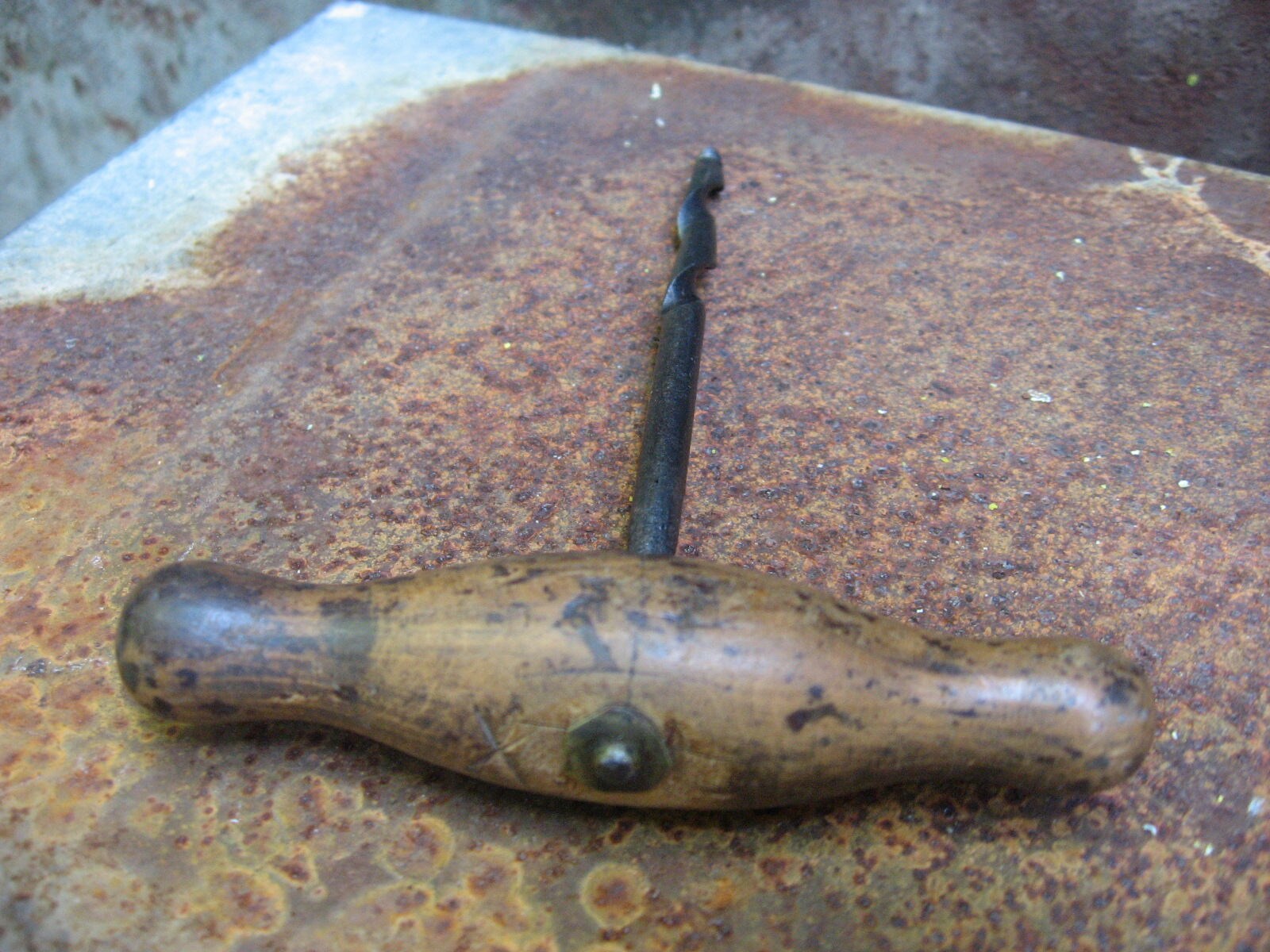 1940s HAND DRILL TOOL Vintage Auger With Wood Handle and - Etsy