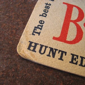 Vintage BANBURY BREWERY COASTER for Hunt Edmunds Beer. English Early ...