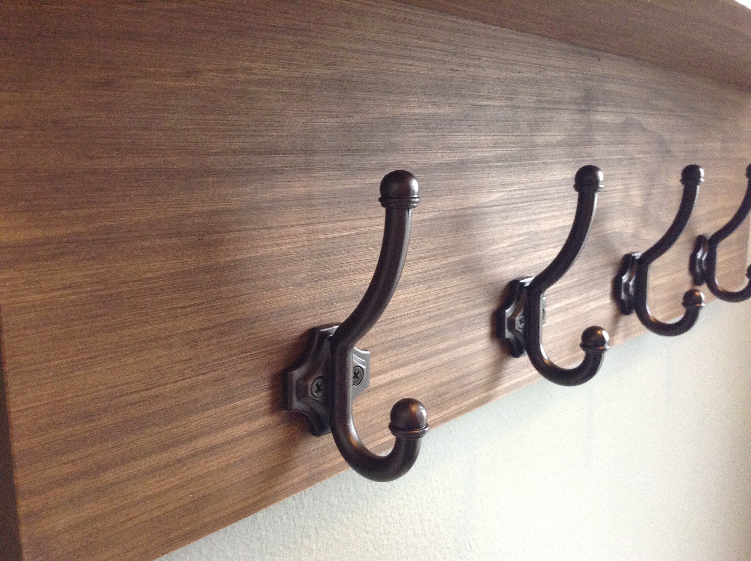 Wall Mount Coat Rack Farmhouse Coat Rack Rustic Shelf | Etsy