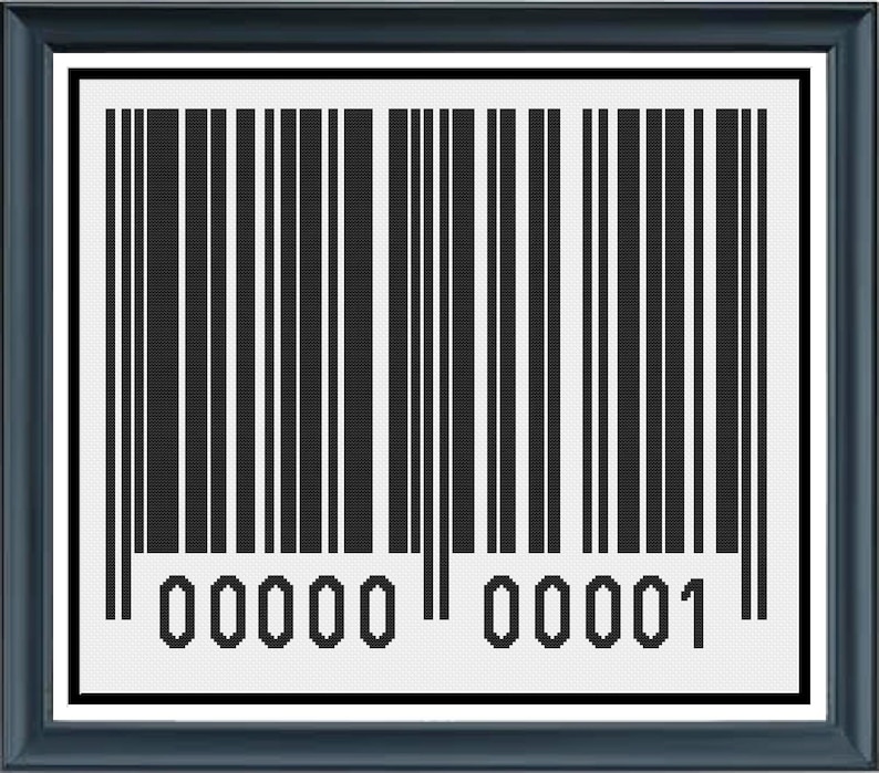 Generic Barcode Black and White Scan Bar Uniquely Plain | Etsy