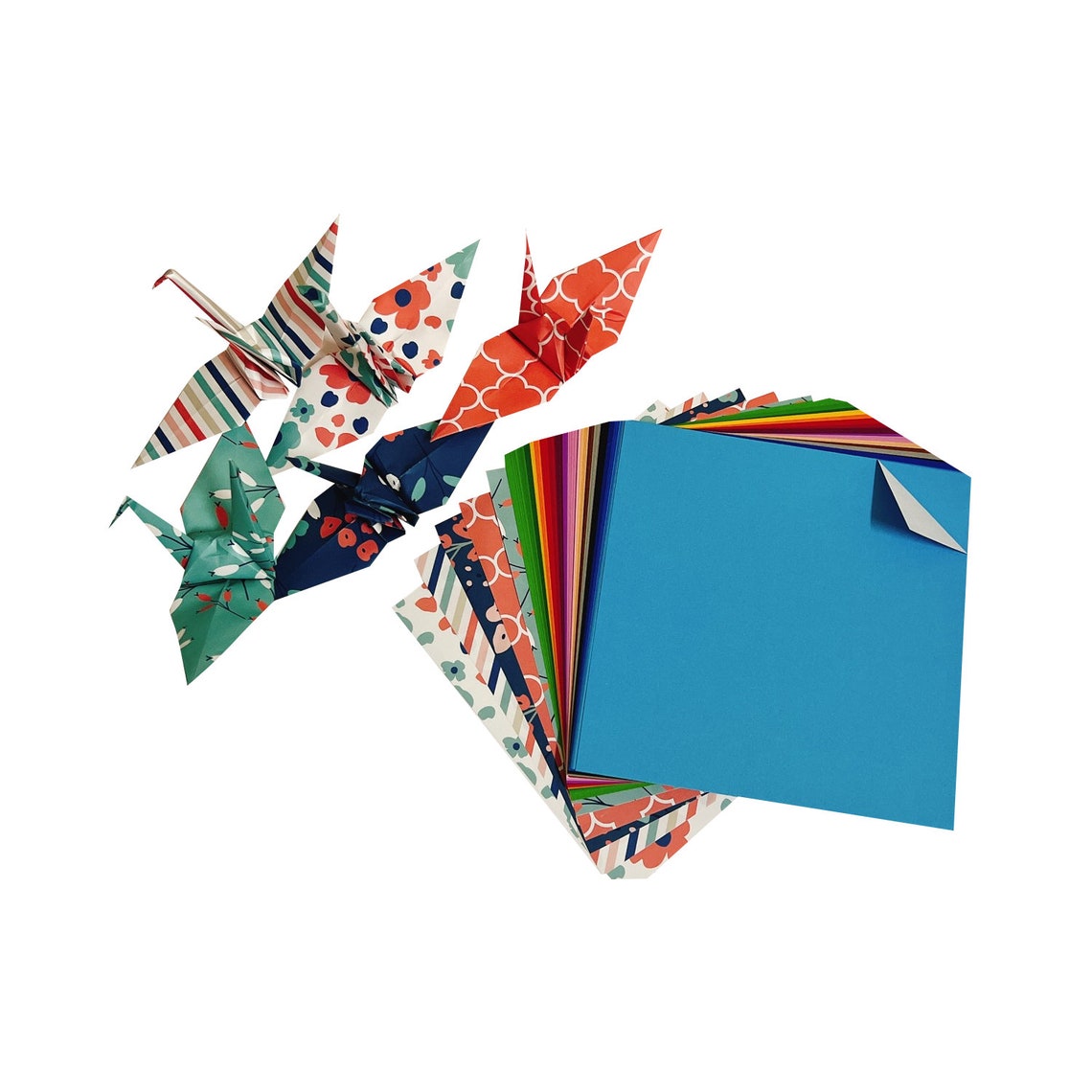 Origami Paper 100-count Origami Craft Paper Sheets 6 X - Etsy