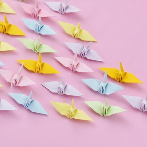 1000 Origami Paper Crane Table Setting Sweet Color 1.5 Inches ...