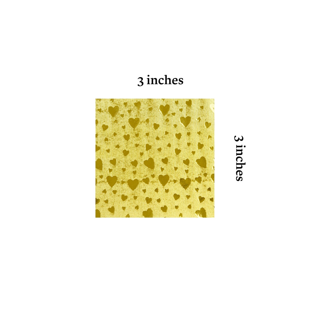 100 Gold Heart Origami Paper Sheets - 3x3 Inches - for Folding Paper ...