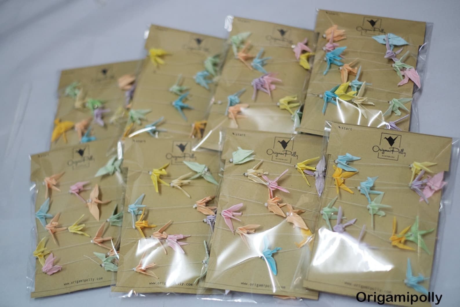 40 String 1000 Crane Origami Crane Garland Mix Color Small 1.5 | Etsy