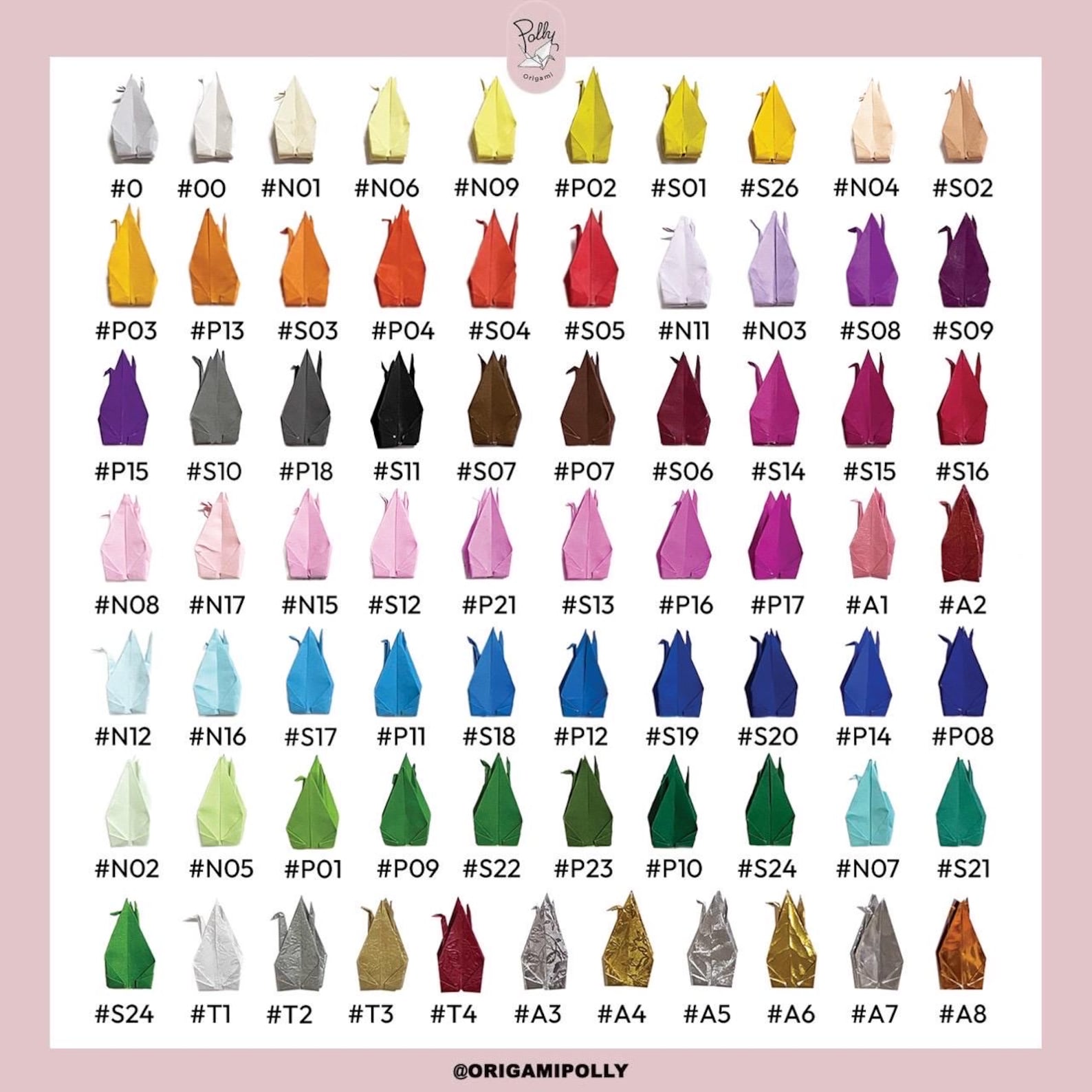 100 Origami Paper Sheets 3x3 Inches - Choose Your Own Color - Paper ...