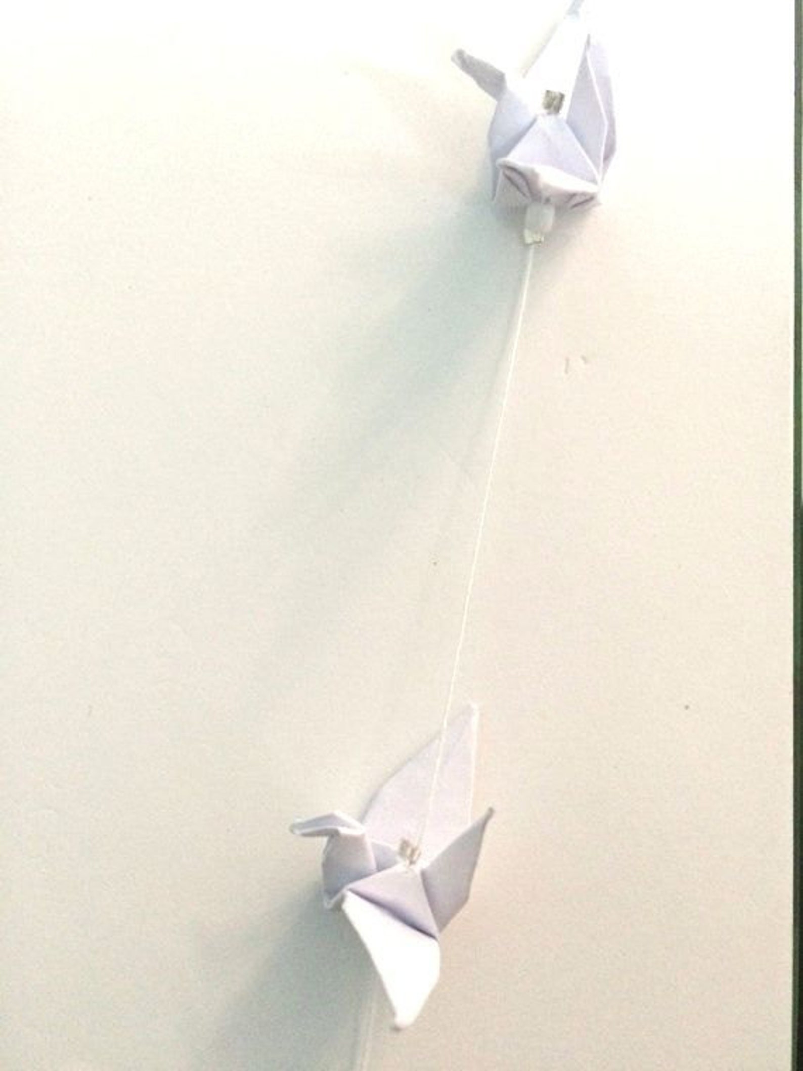 20 String 1000 Crane Origami Crane Garland White Small 1.5 | Etsy