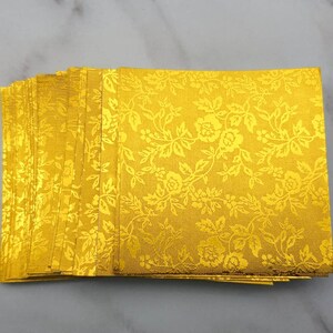 1000 Gold Origami Paper Sheets Paper Pack - 3x3 Inches - for Folding ...