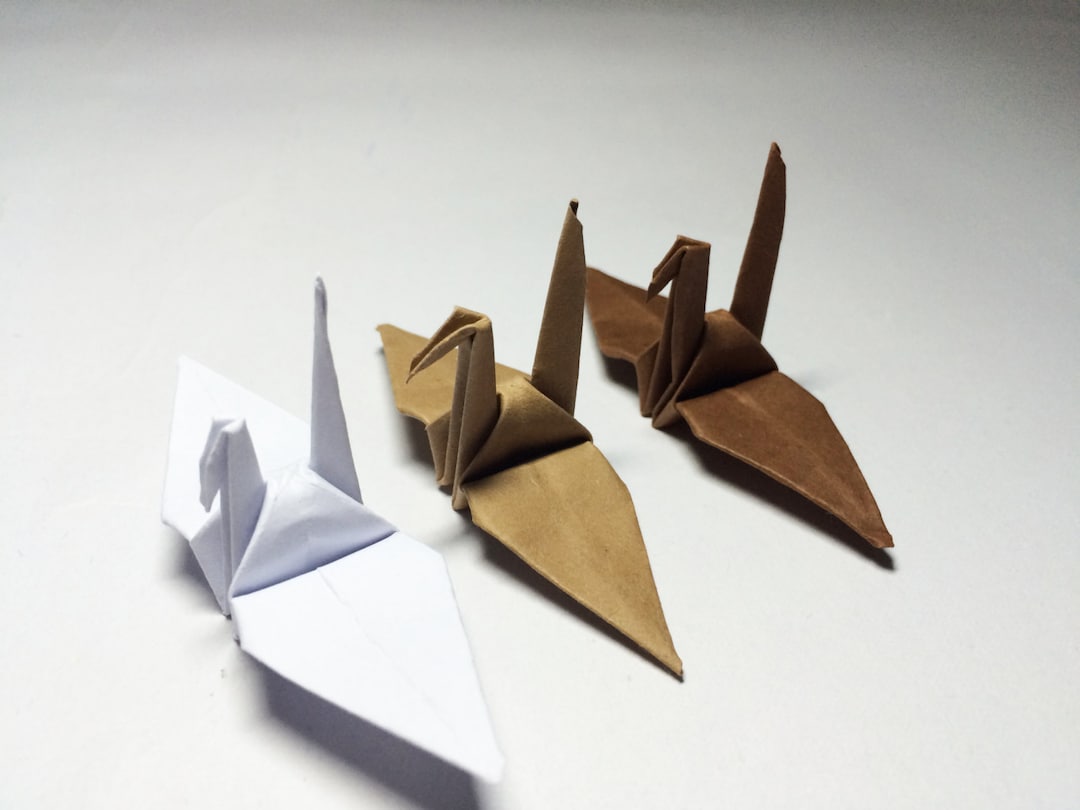 1000 Origami Paper Crane for Home Decor Brown 3 Inches- Handmade ...