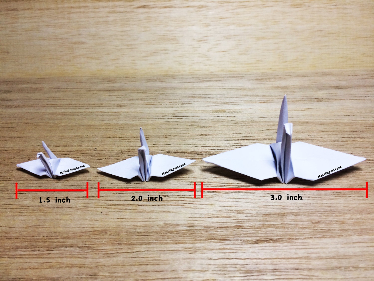 1000 Origami Paper Cranes Printed Paper of 100 500 Small 3 | Etsy