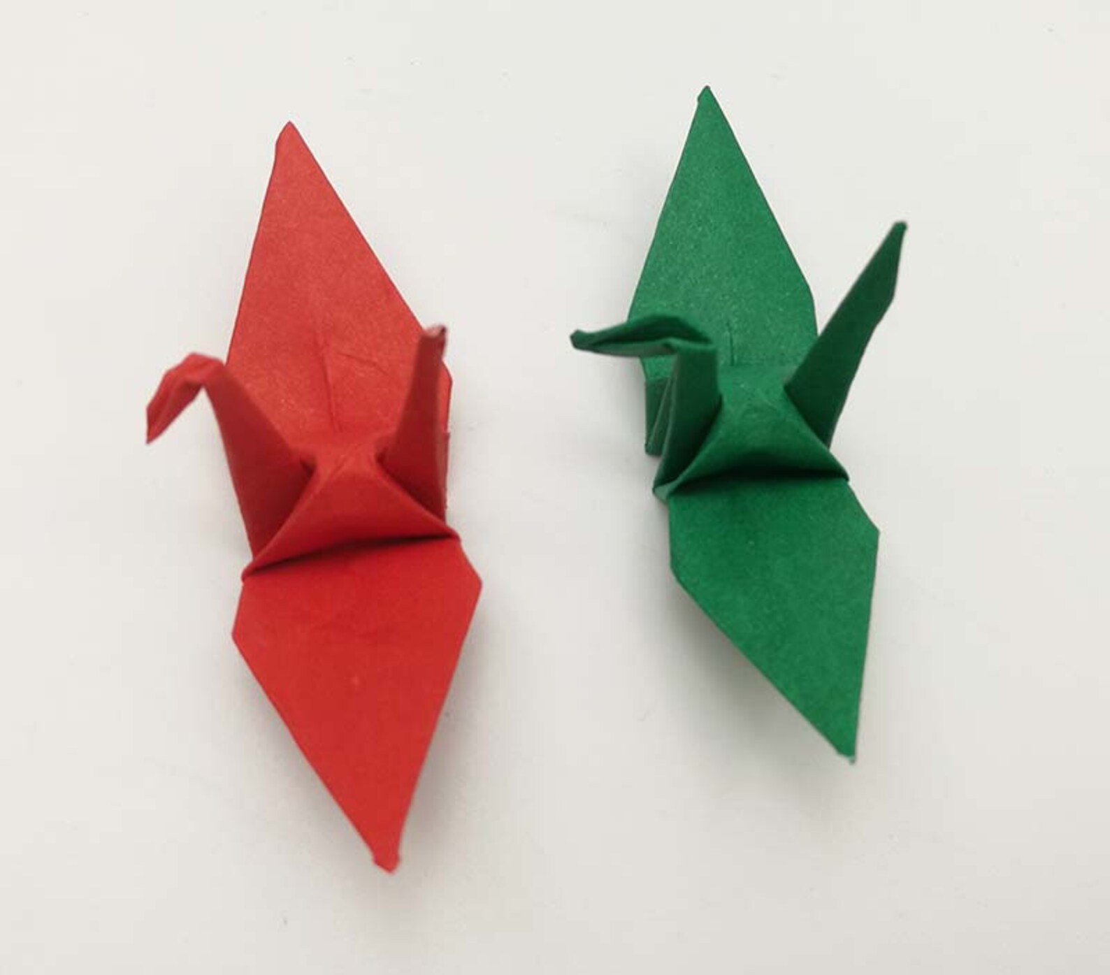 1000 Origami Paper Crane Red Green 3x3 Inches 7.5 Cm Origami | Etsy
