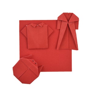 100 Red Origami Paper Sheets - 6x6 Inches - Square Paper Pack for ...