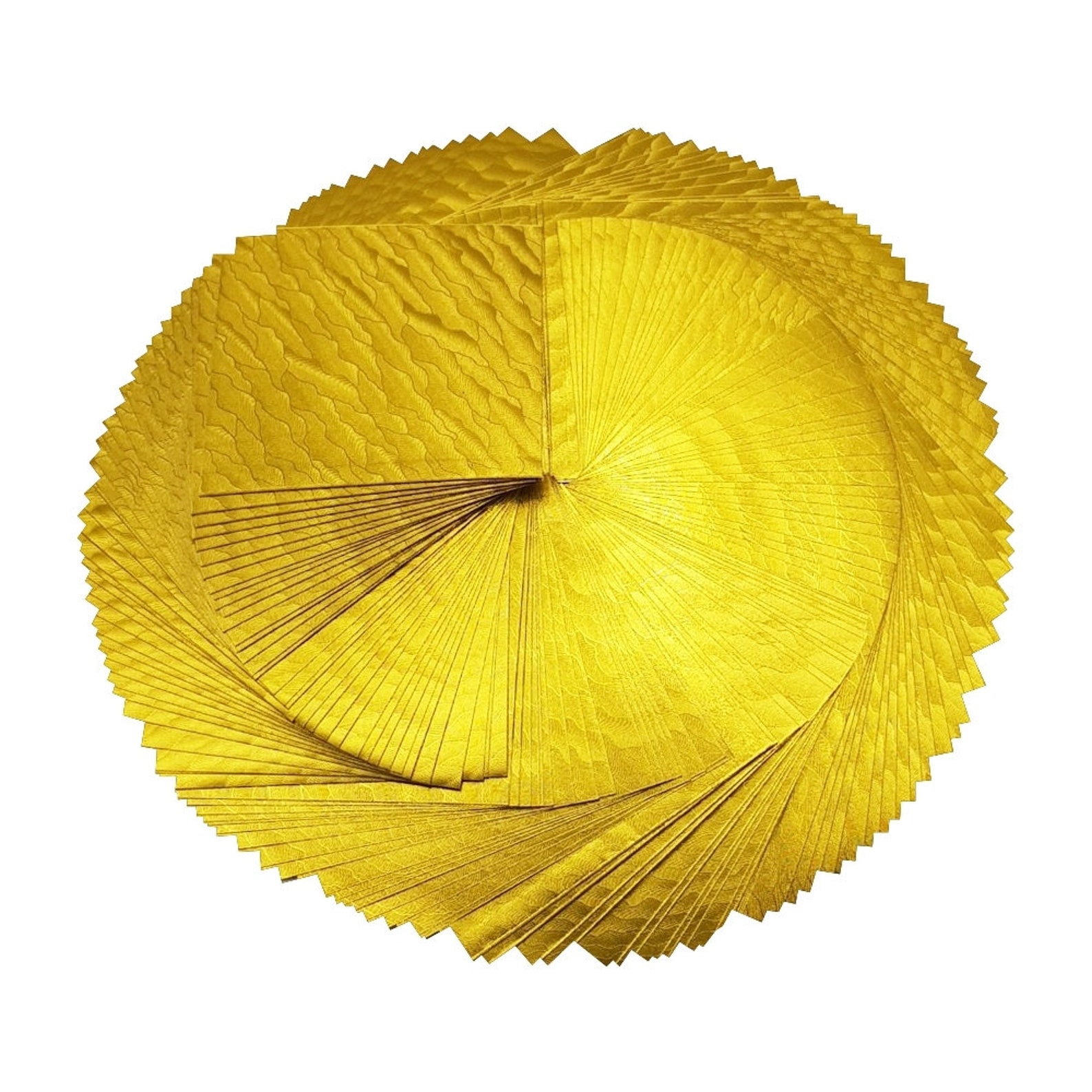 100 Origami Paper Sheets Paper Pack Gold Origami Paper Cranes - Etsy