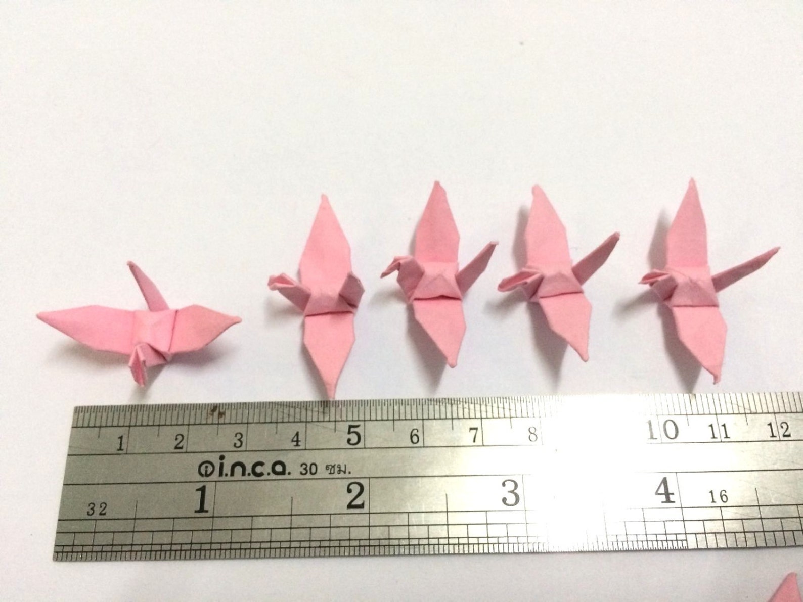 1000 Origami Paper Crane Pink Origami Crane Small 1.5 - Etsy