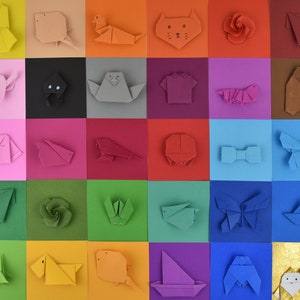 Origami Paper 100 Sheets 3x3 Inches - Ideal for Origami, Home Decor ...