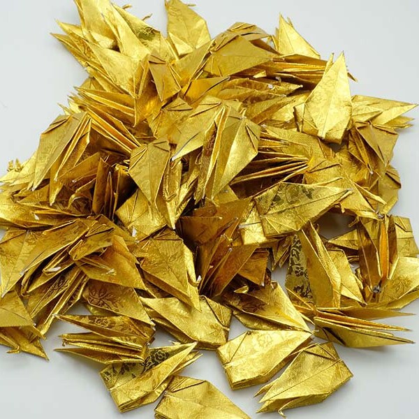 Gold Origami Crane - Etsy