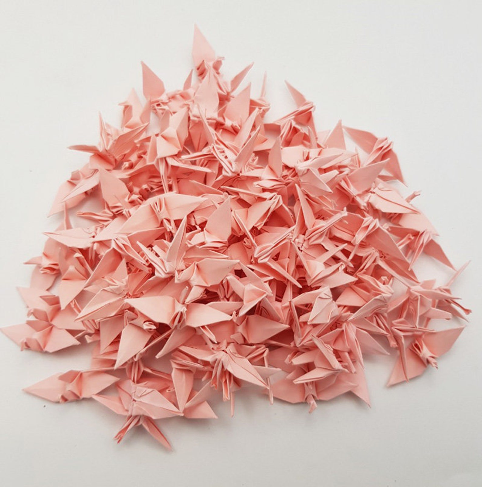 1000 Origami Paper Crane Rose Pink Origami Cranes Small 3.81 - Etsy