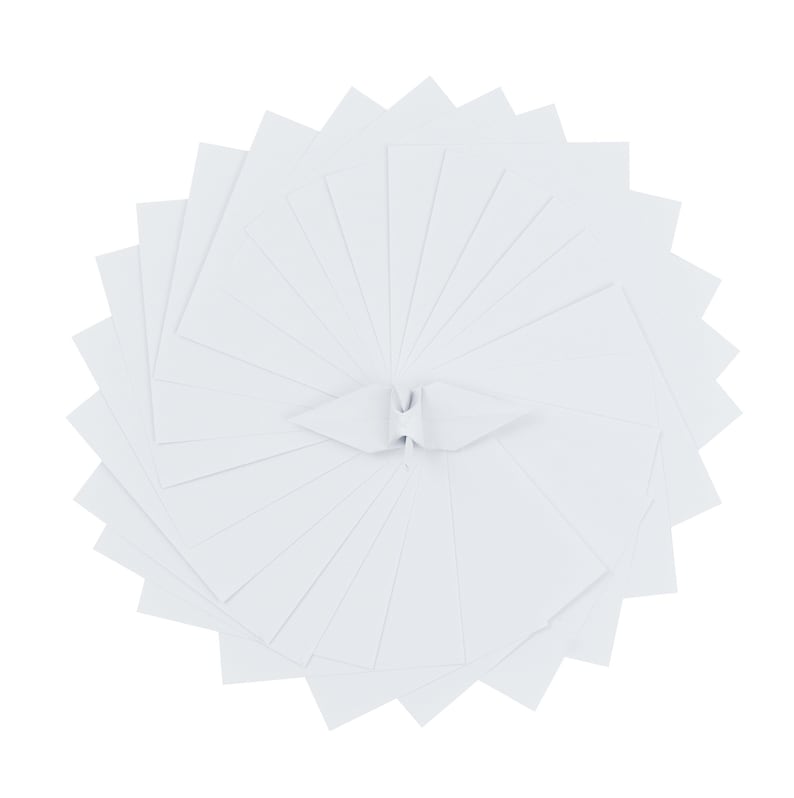 1000 White Origami Paper Sheets - 3x3 Inches - Square Paper Pack for ...