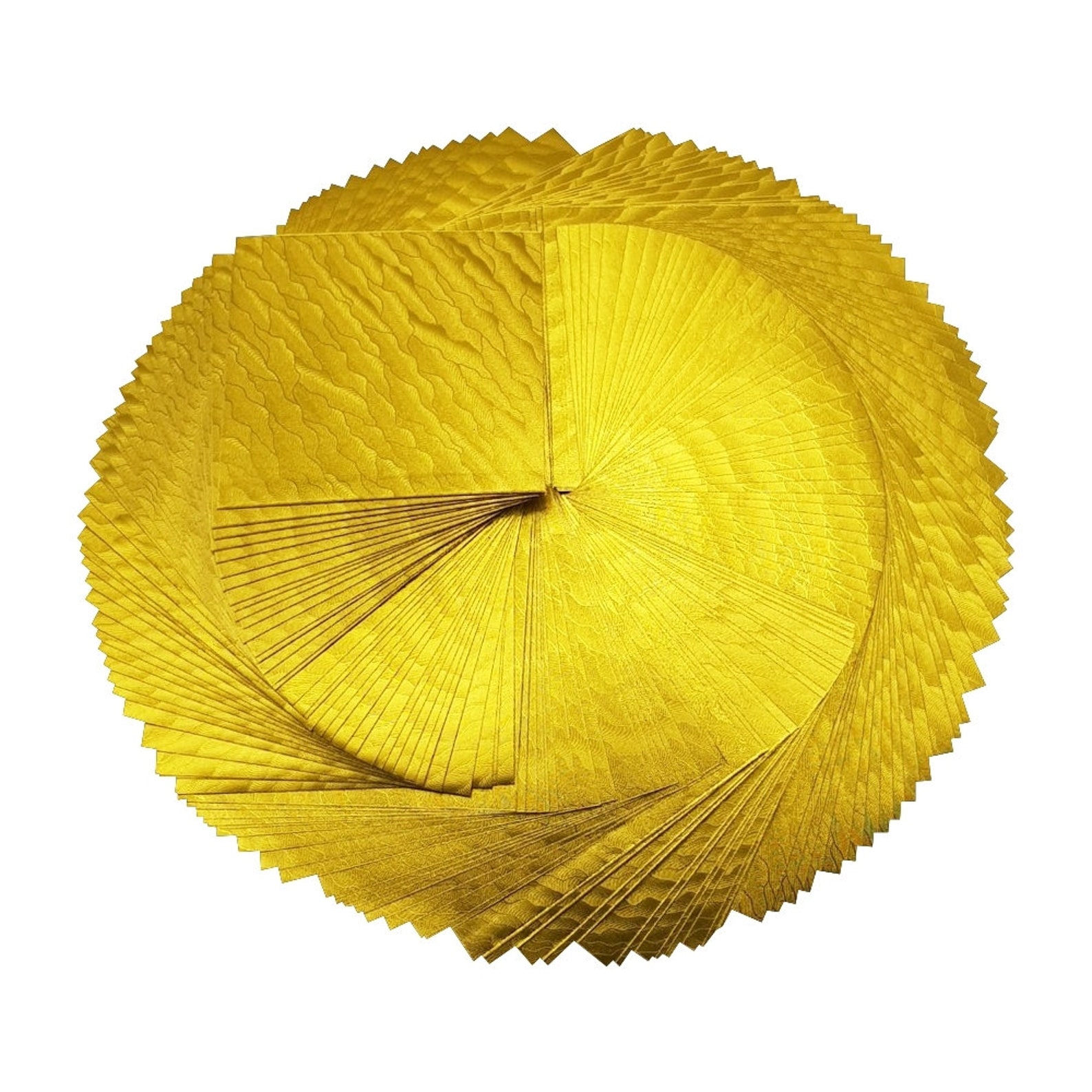 100 Origami Paper Sheets Paper Pack Gold Origami Paper Cranes - Etsy