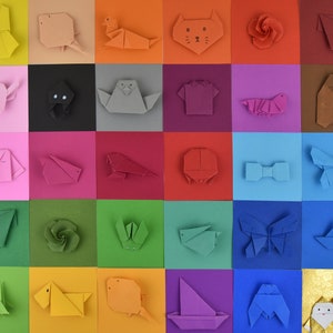 100 Origami Paper Sheets - 6x6 Inches - Square Paper Pack for Folding ...