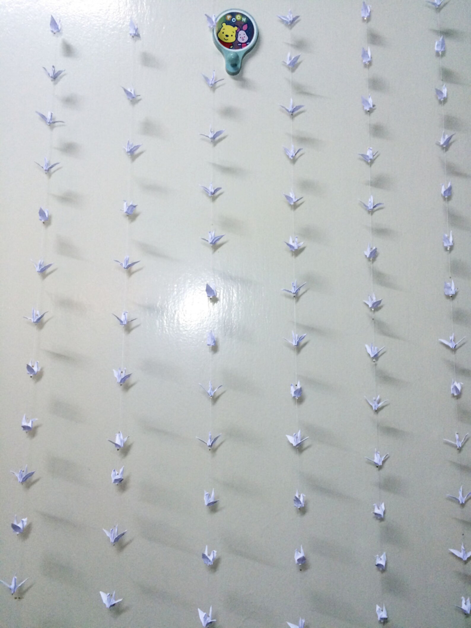 20 String 1000 Crane Origami Crane Garland White Small 1.5 | Etsy