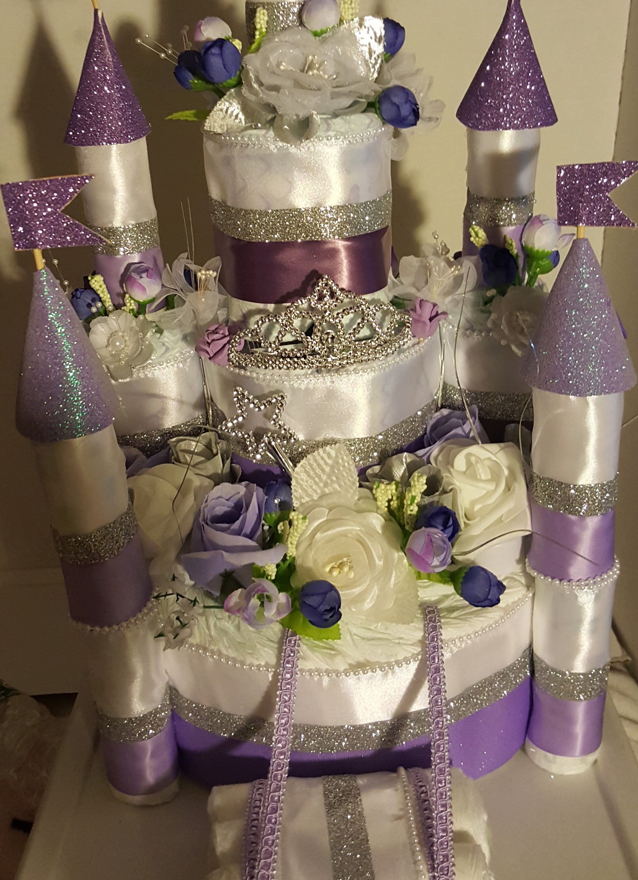 Royal Castle Diaper Cake Princess Prince Choose Your Own Colors Baby ...