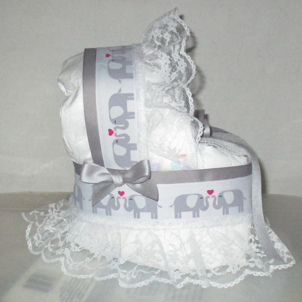 Bassinet Diaper Cake - Etsy
