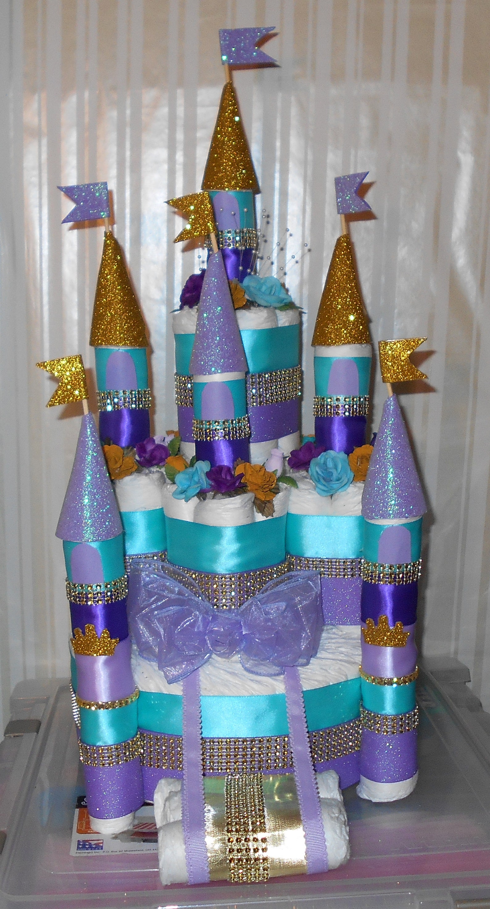 Royal Castle Diaper Cake Princess Prince Choose Your Own Colors Baby ...