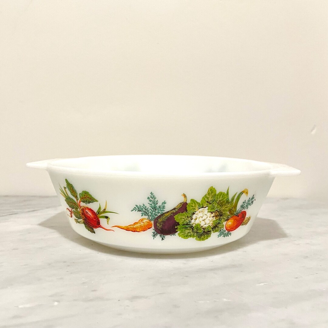 Vintage 1971 Pyrex England JAJ Tuscany Market Garden Casserole Dish 7 ...