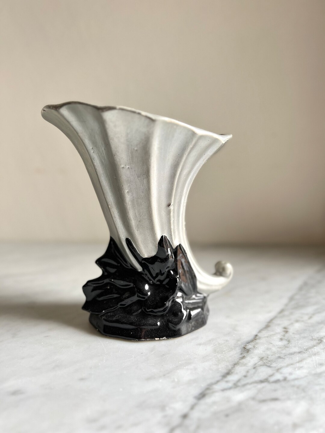 Vintage Brush Mccoy Cornucopia Vase or Indoor Planter - Etsy