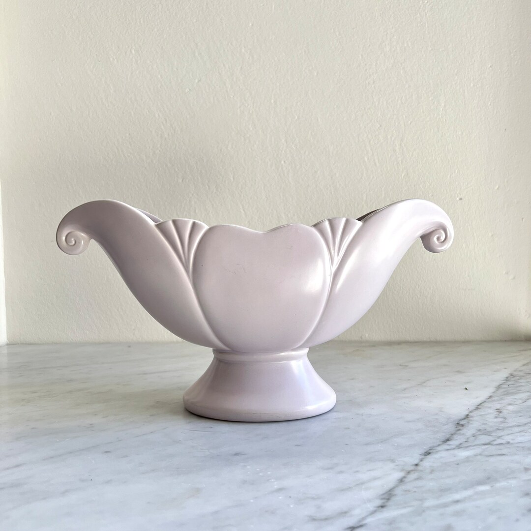 Art Deco Arthur Wood Upton Bowl Lilac Mantle Vase Made in England ...