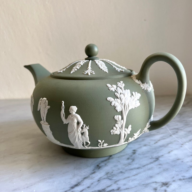 Green Teapot - Etsy