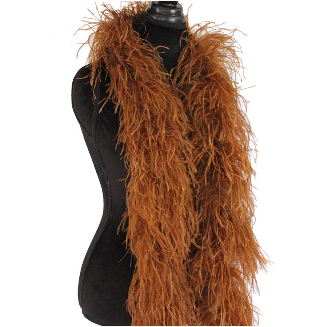 Soft Brown 3 Ply Ostrich Feather Boa Boas Scarf Prom Halloween - Etsy