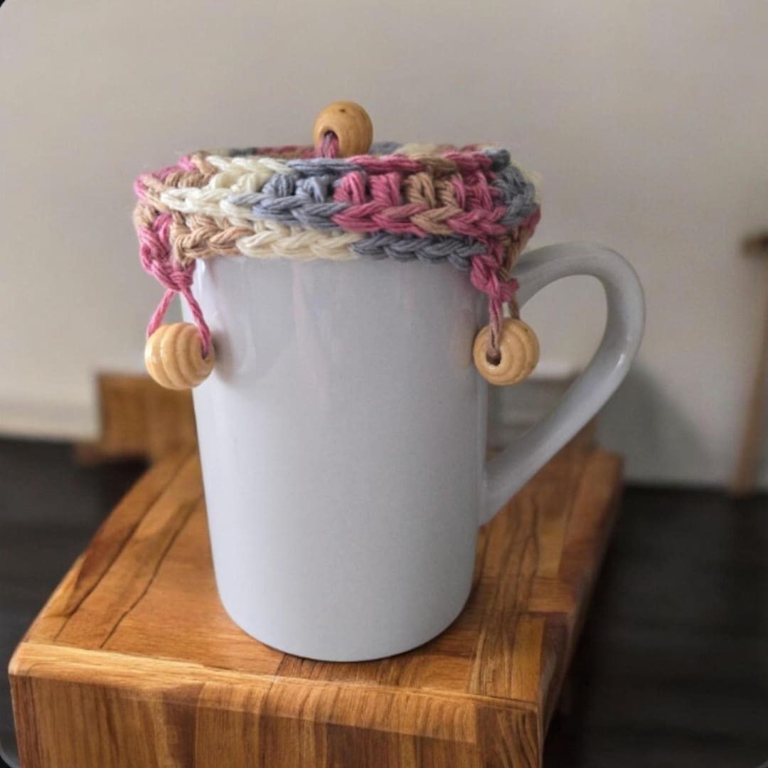 Coffee Mug Lid Cover, Handmade Crochet Coffee Cup Lid Cover – Coffee ...