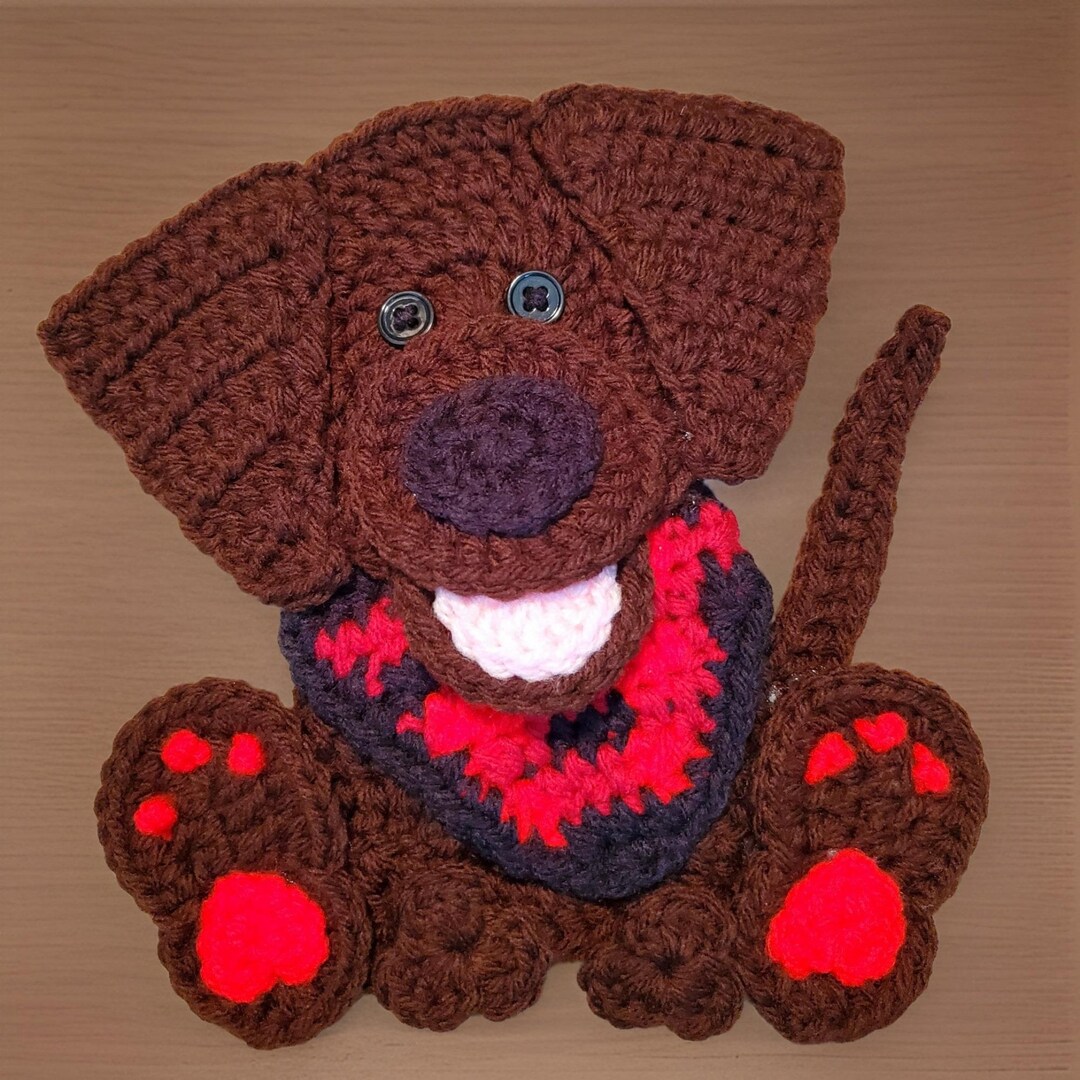 Chocolate Lab Dog Applique - Etsy
