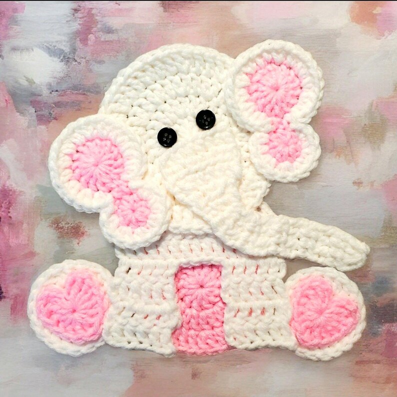 Elephant Applique: Custom Colors, DIY Craft - Etsy