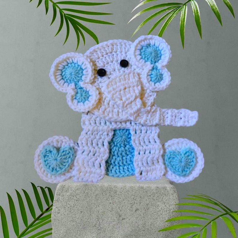 Elephant Applique: Custom Colors, DIY Craft - Etsy