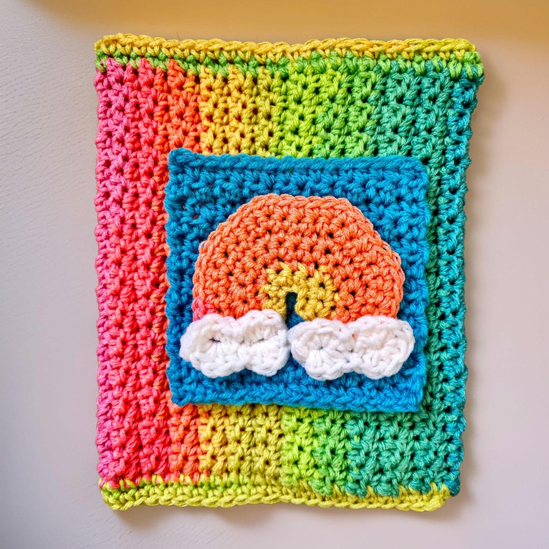 Rainbow Book Cover With Pocket, Personalized Book Sleeve, Gift for Book ...