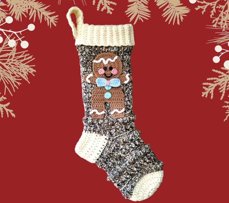 Gingerbread Christmas Stocking, Boy Girl or Gender Neutral Options - Etsy