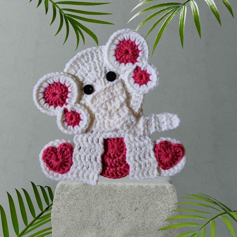 Elephant Applique: Custom Colors, DIY Craft - Etsy