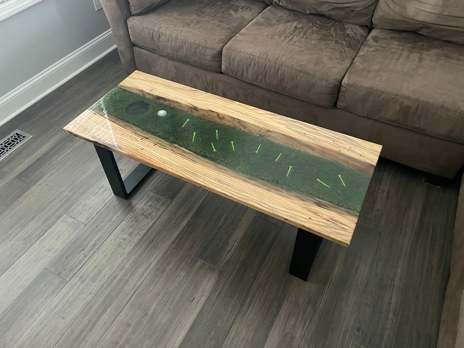 Epoxy Golf Themed Coffee Table - Etsy