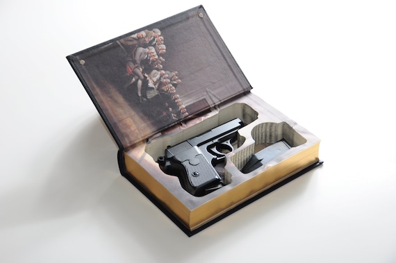 Custom Gun Book Safe for Compact Handguns US Constitution - Etsy