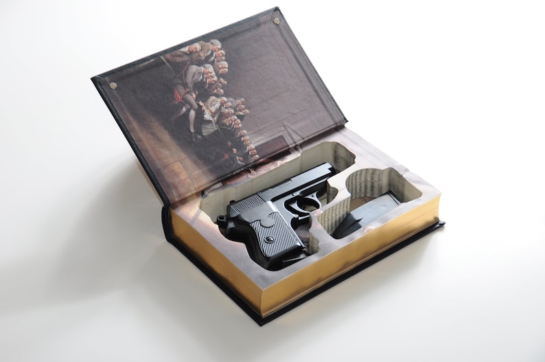 Custom Gun Book Safe for Compact Handguns US Constitution - Etsy